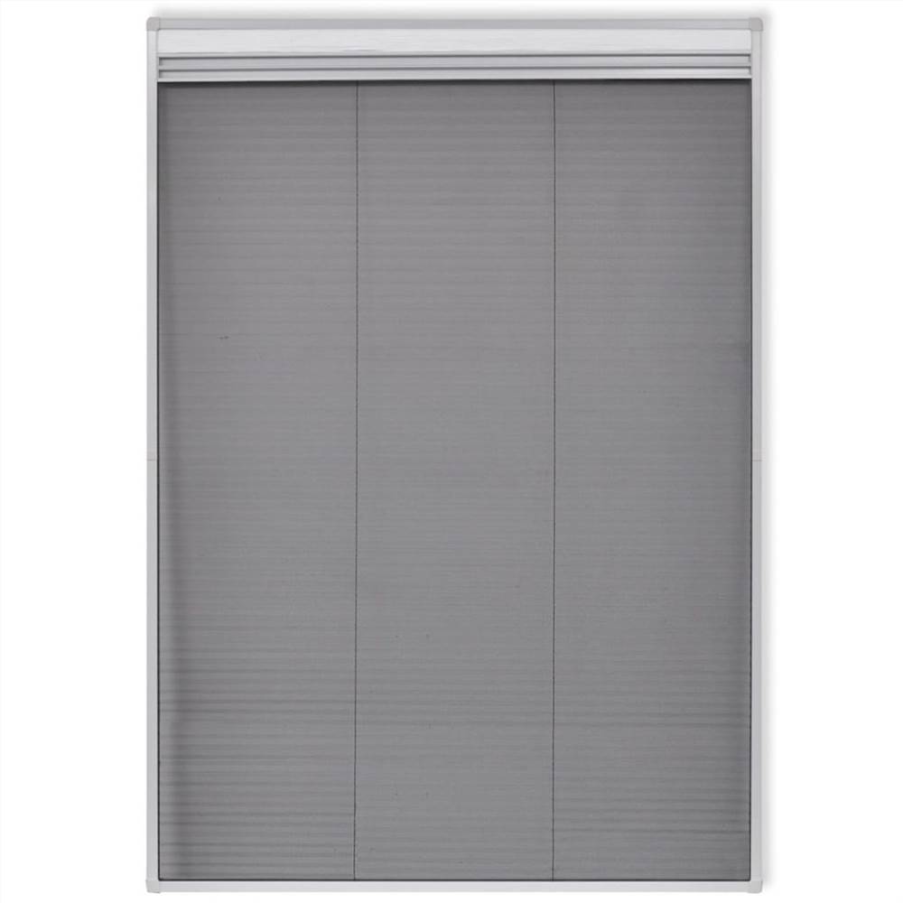 Insect Plisse Screen Window Aluminium 160 x 80 cm with Shade