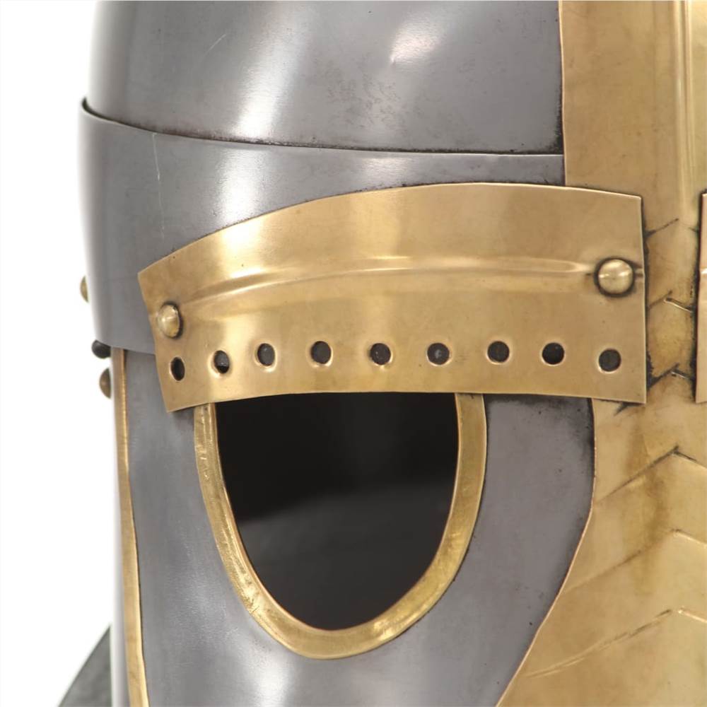 Medieval Helmet Antique Replica LARP Silver Steel