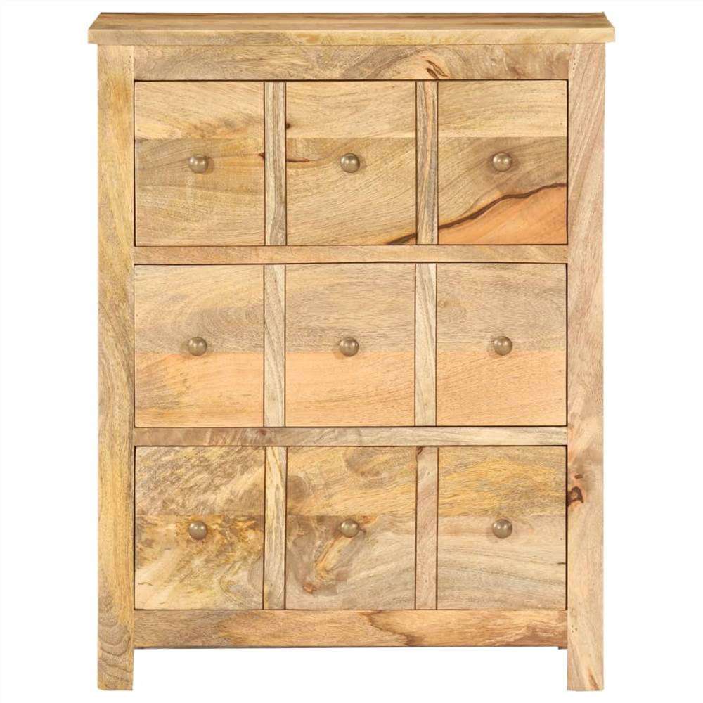 Side Cabinet 60x35x75 cm Solid Mango Wood