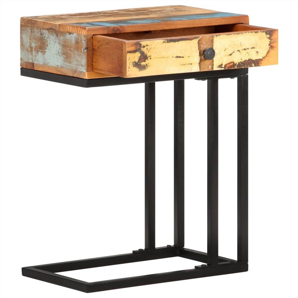 U-Shaped Side Table 45x30x61 cm Solid Reclaimed Wood