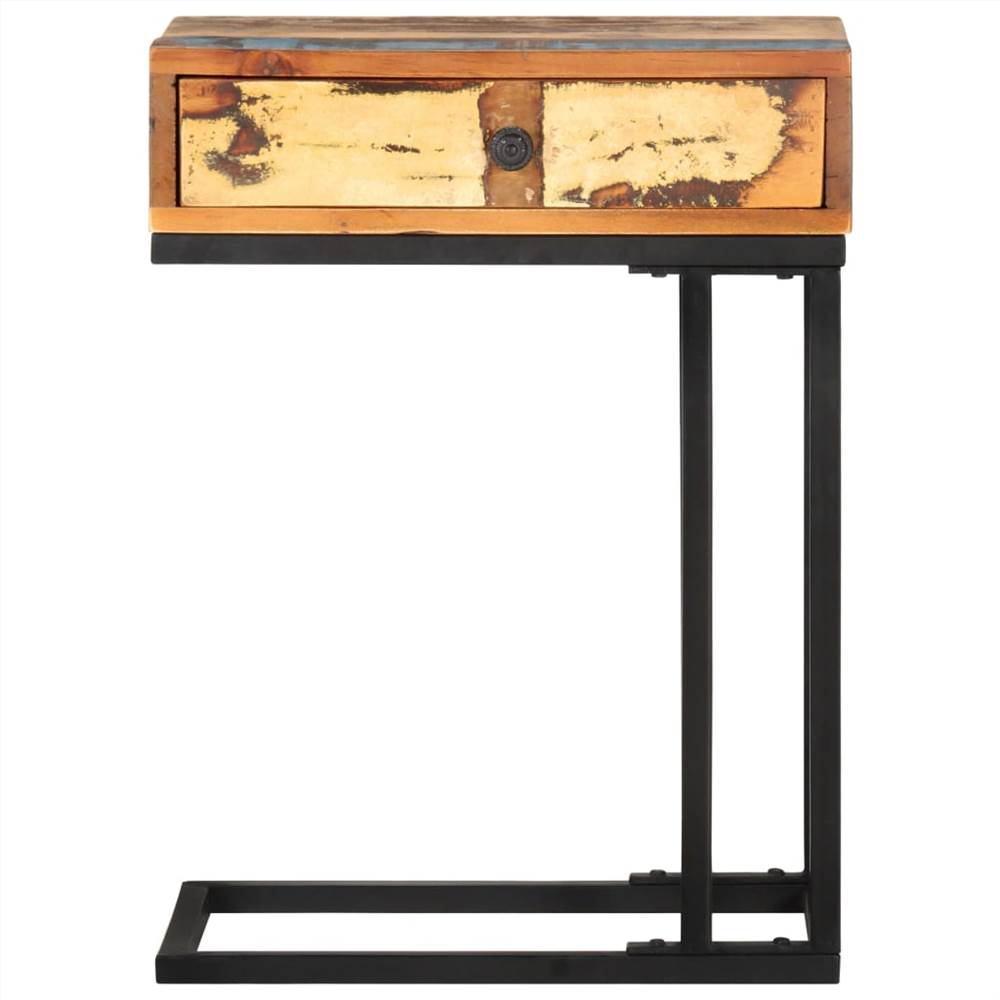 U-Shaped Side Table 45x30x61 cm Solid Reclaimed Wood