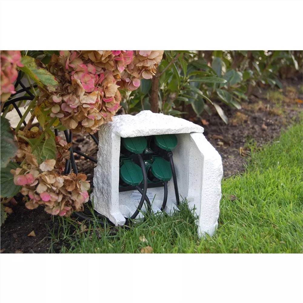 Ubbink Decorative Outdoor Socket in Stone Look 1354108