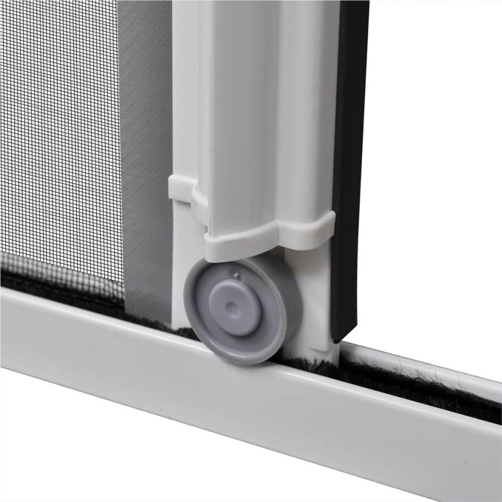 White Sliding Insect Screen for Doors 120 x 215 cm
