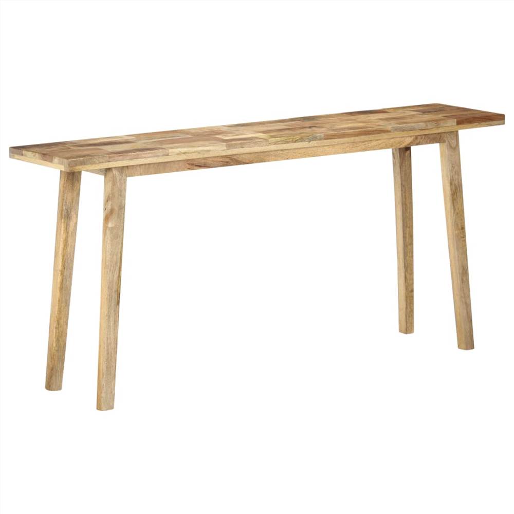 Console Table 160x35x75 cm Rough Mango Wood