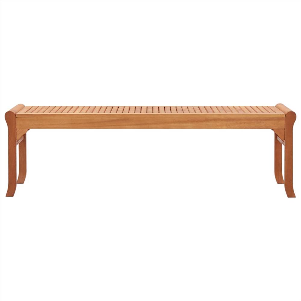 3-Seater Garden Bench 150 cm Solid Eucalyptus Wood