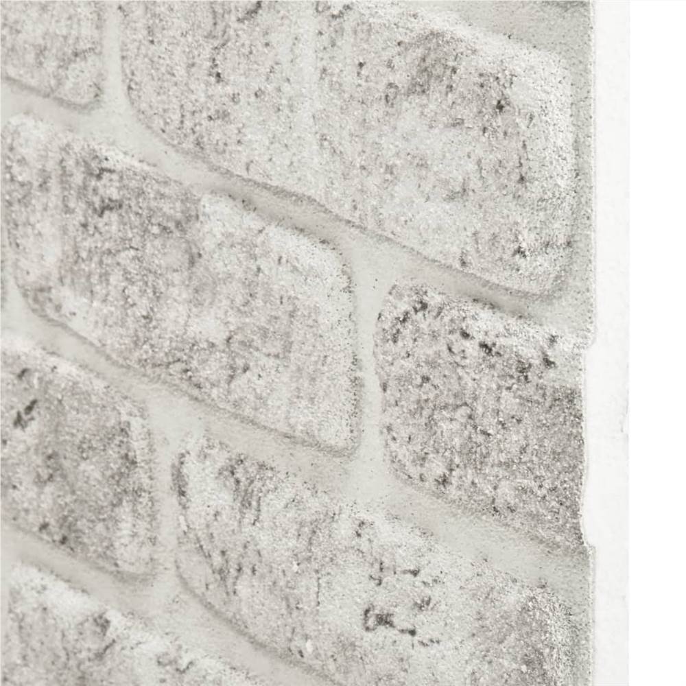 3D Wall Panels with Light Grey Brick Design 11 pcs EPS