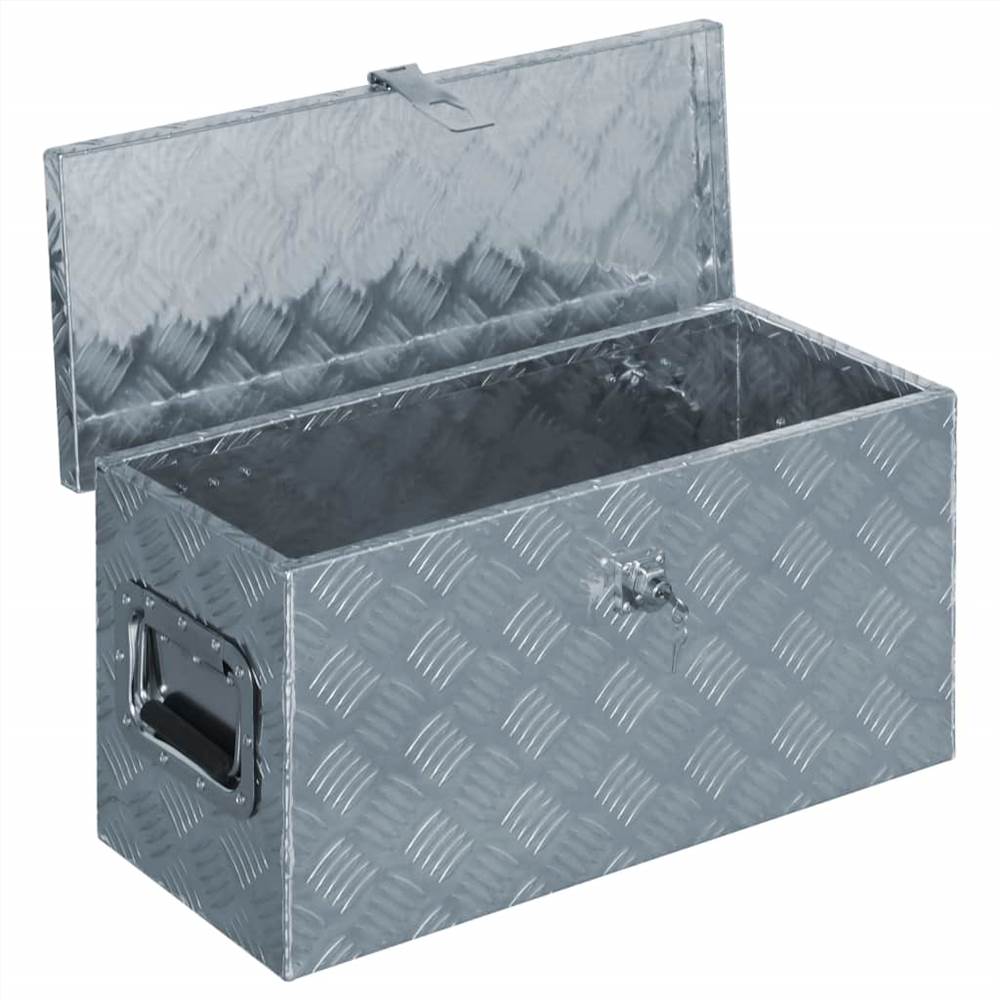 Aluminium Box 61.5x26.5x30 cm Silver