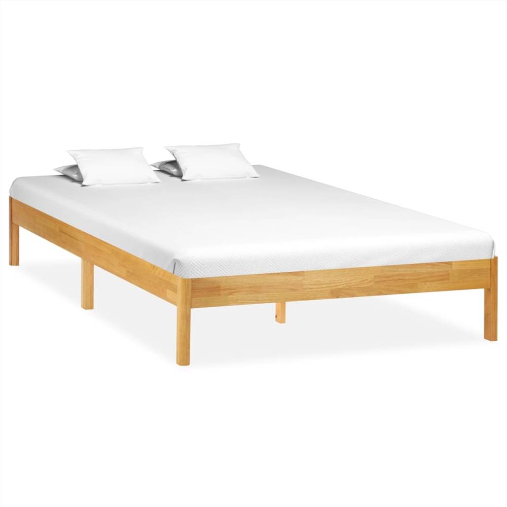 Bed Frame Solid Oak Wood 120x200 cm
