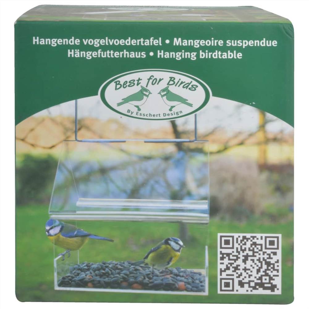 Esschert Design Hanging Birdtable House Acrylic