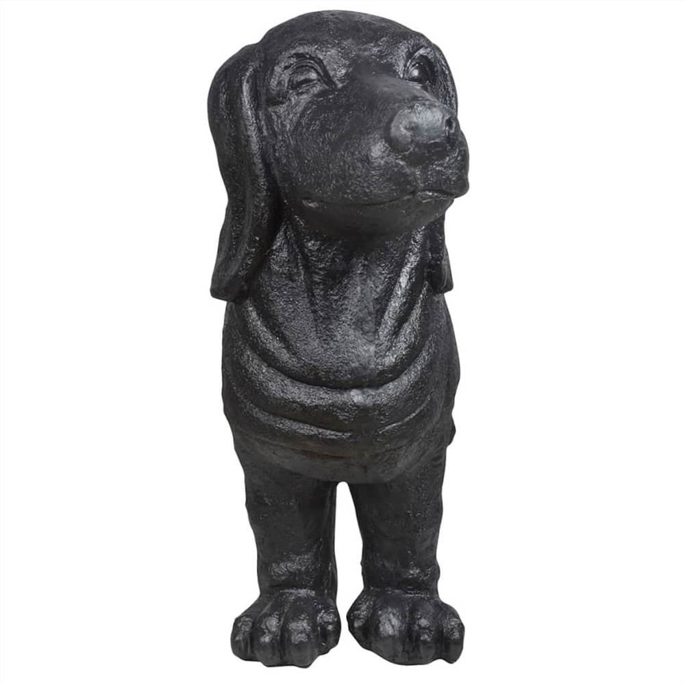 Esschert Design Stone Garden Bench Dachshund Black AV12