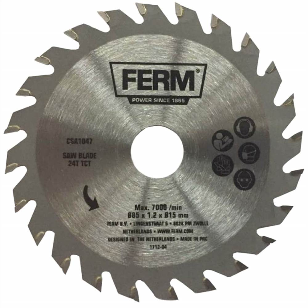 FERM Precision Saw Blade 24T TCT 85 mm CSA1047