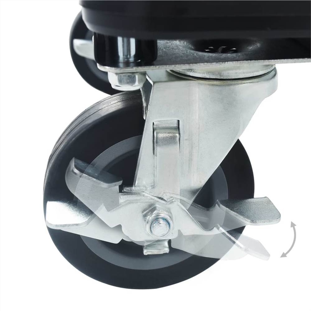 Foldable Transport Trolley 150 kg Aluminum Silver