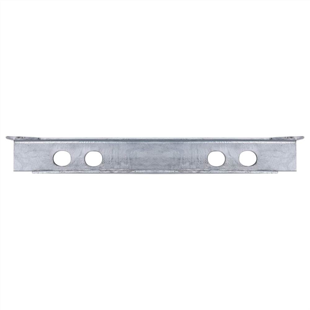 Gate Stop Angle Strike Plate Silver 310x40x37 mm