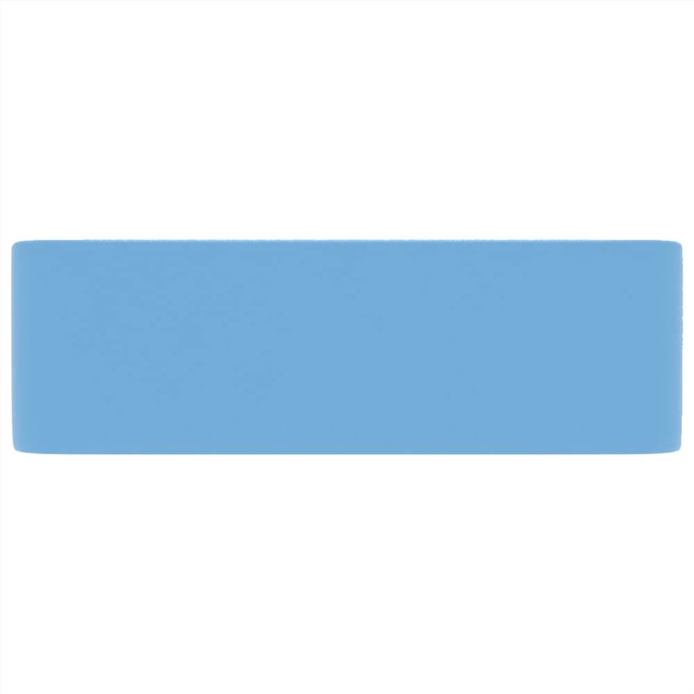Luxury Wash Basin Matt Light Blue 41x30x12 cm Ceramic