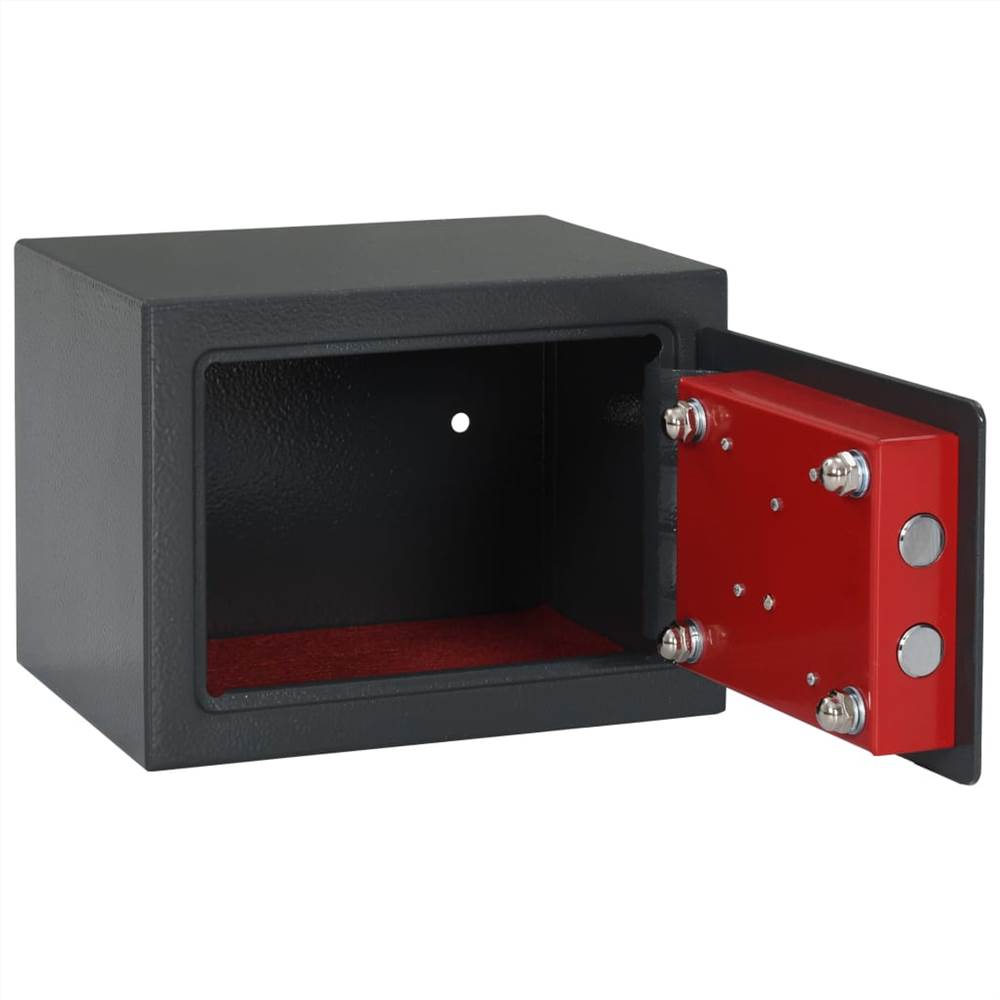 Mechanical Safe Dark Grey 23x17x17 cm Steel