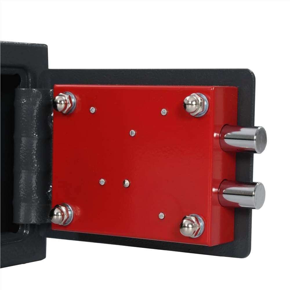 Mechanical Safe Dark Grey 23x17x17 cm Steel