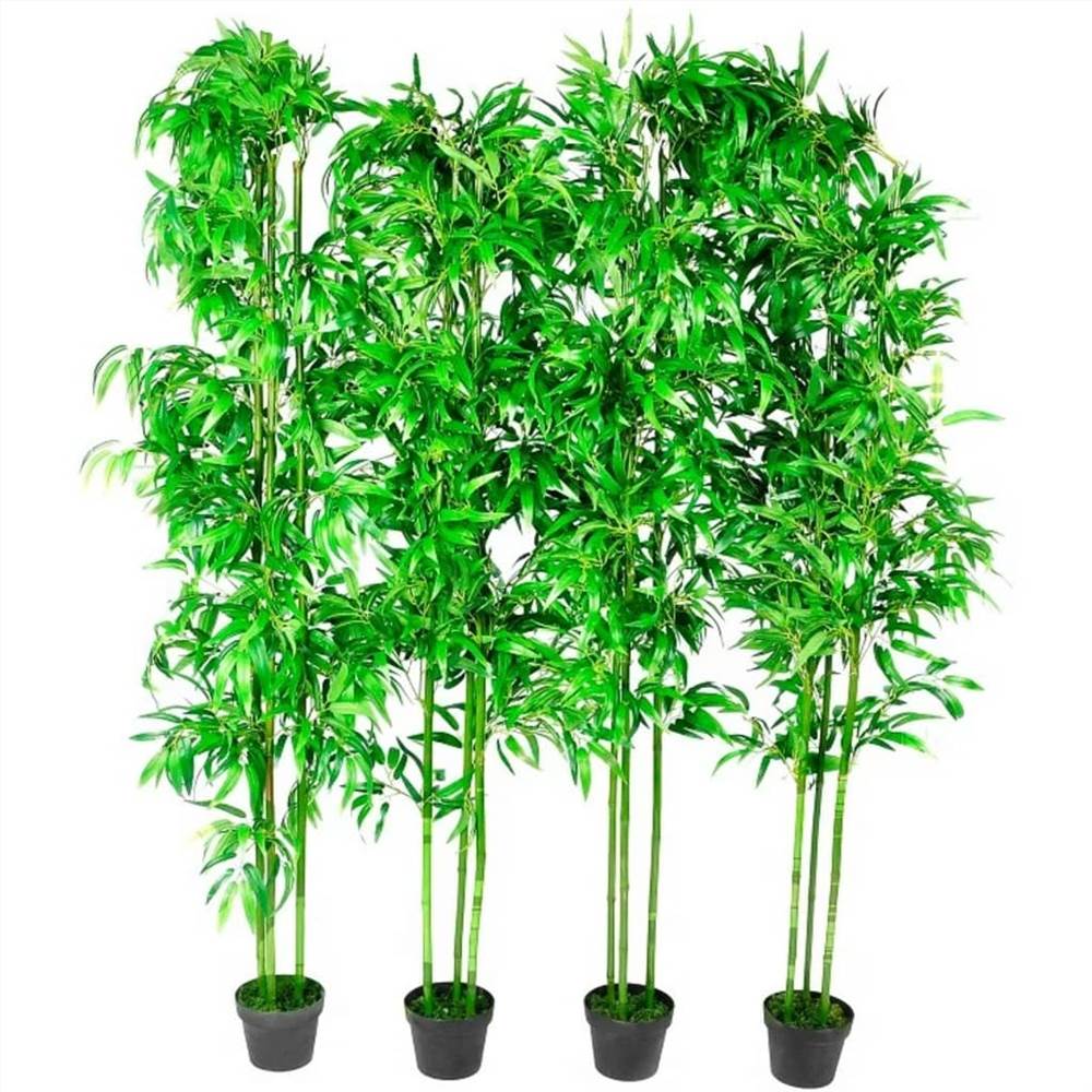 Set of 4 Bamboo Artificial Home Decor 190cm