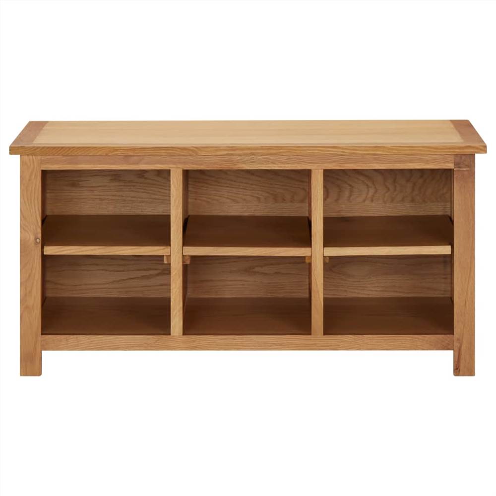 Shoe Rack 90x37x45 cm Solid Oak Wood