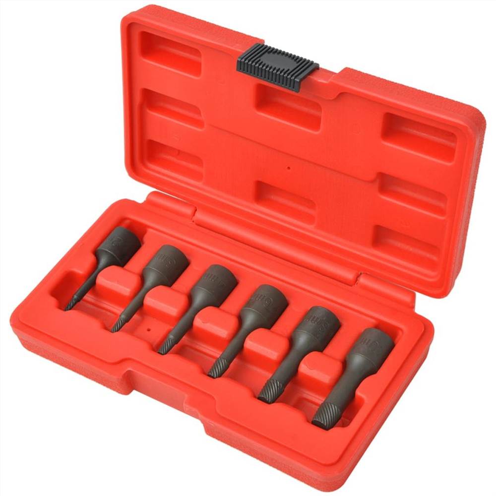 Six Piece Screw Extractor Set Steel
