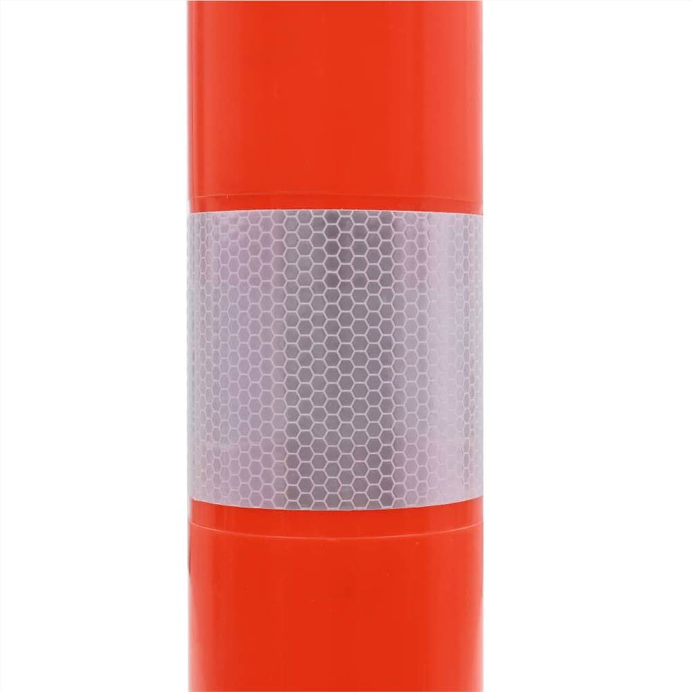 Traffic Control Bollards 5 pcs Plastic 75 cm