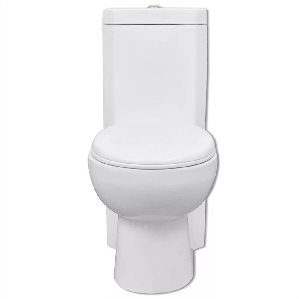 WC Ceramic Toilet Bathroom Corner Toilet White