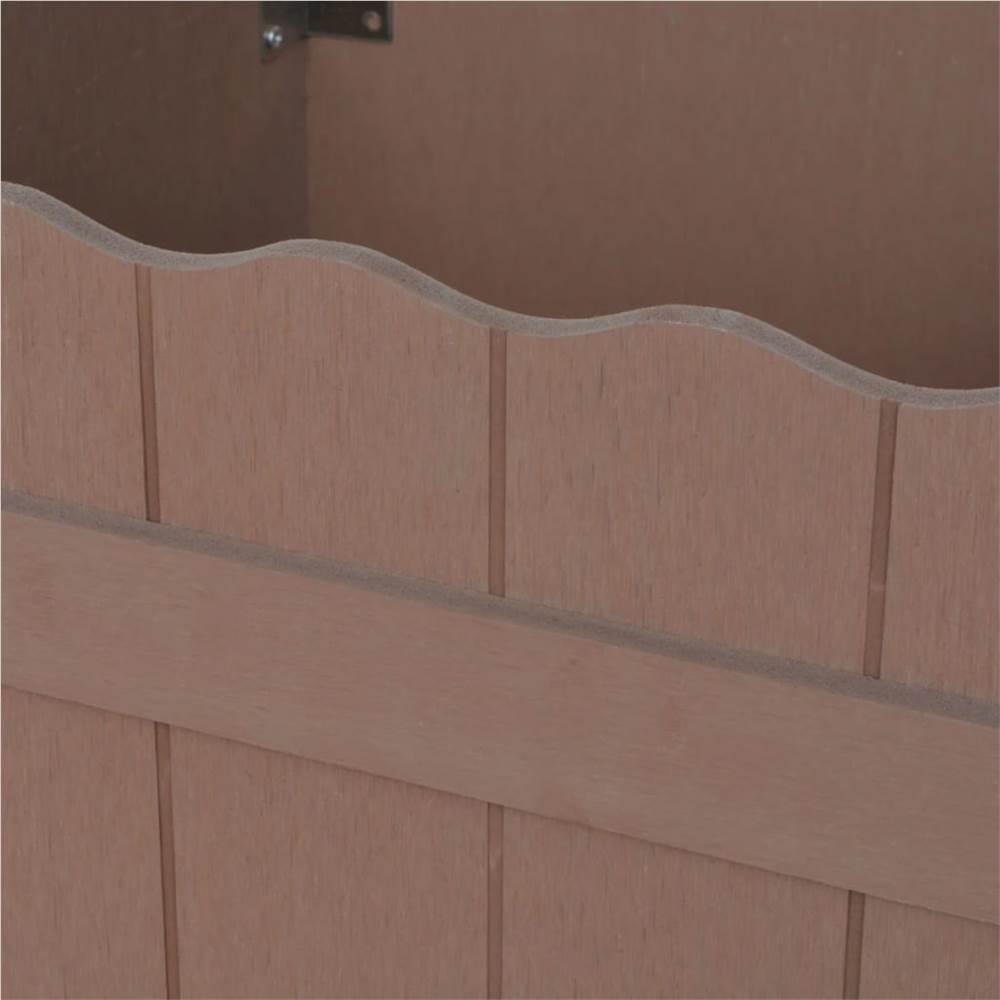 WPC Garden Raised Bed 40x40x25 cm Brown