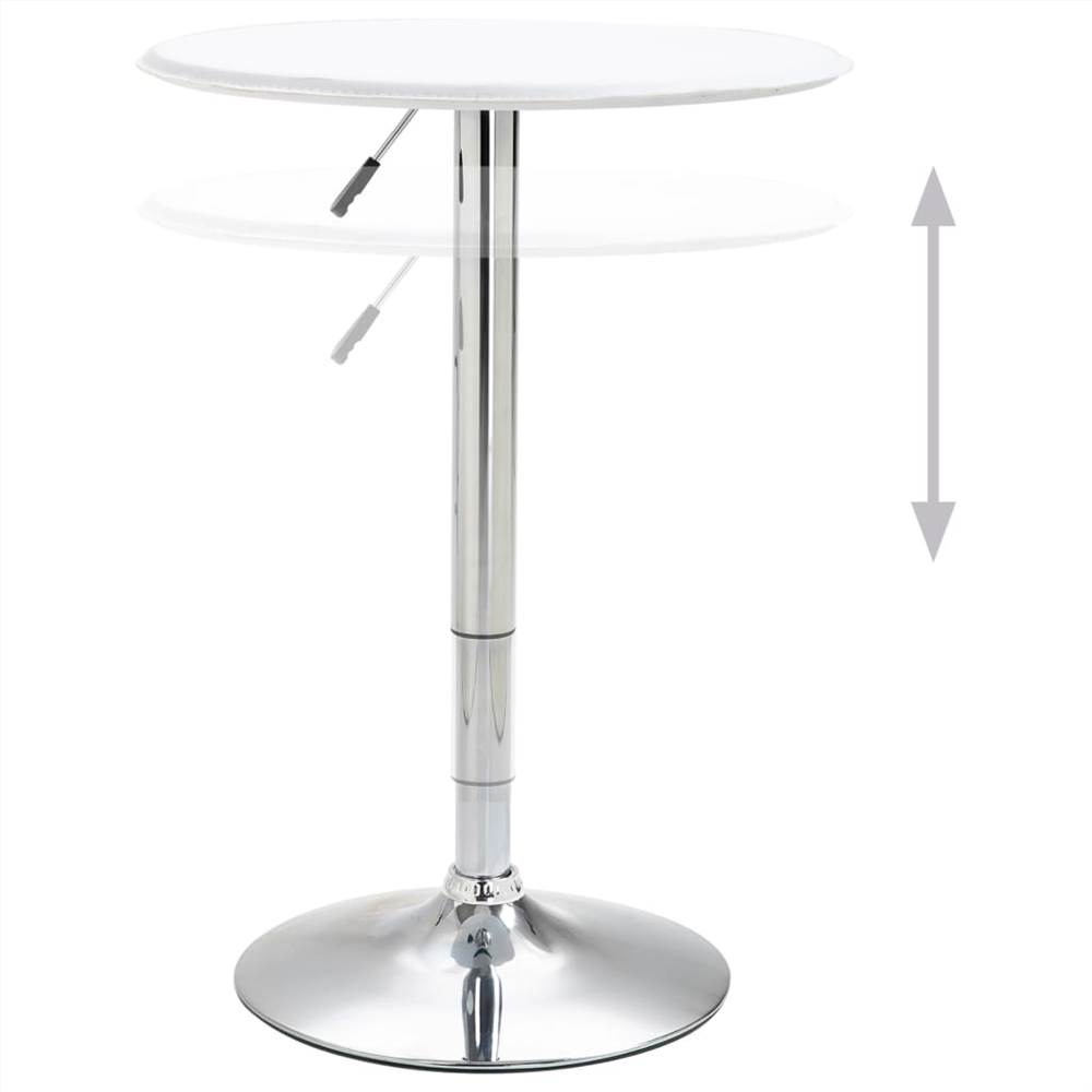 Bar Table White Ø60 cm MDF