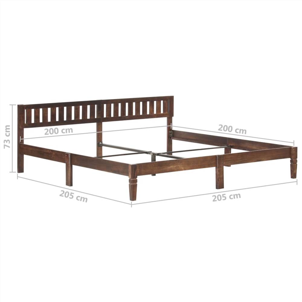 Bed Frame Solid Mango Wood 200 cm