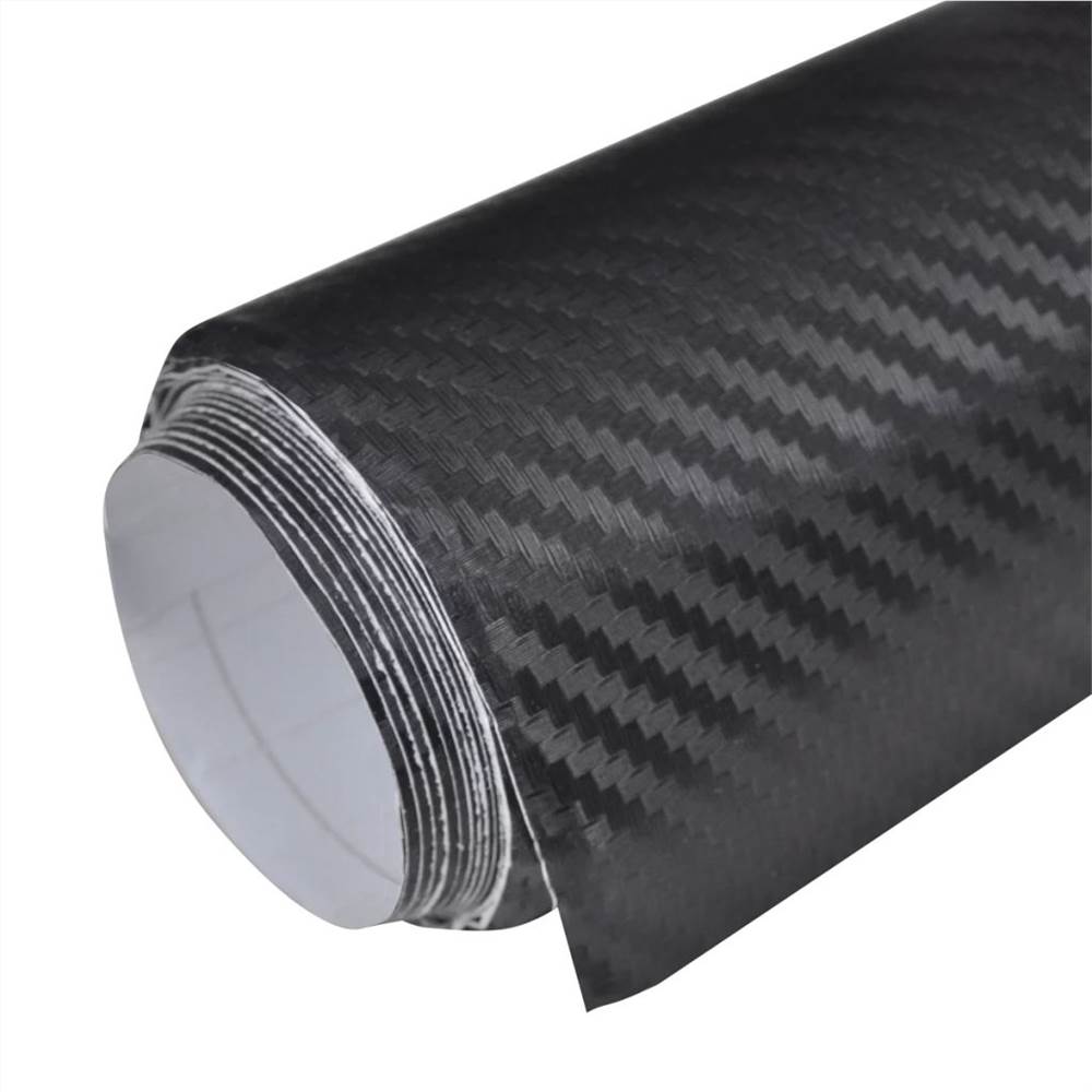 Carbon Fiber Vinyl Car Film 3D Black 152 x 500 cm