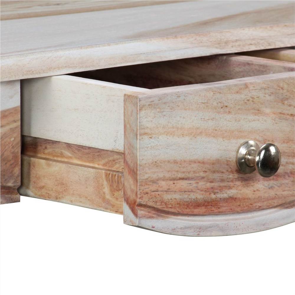 Console Table with 3 Drawers Solid Sheesham Wood 110x40x76 cm