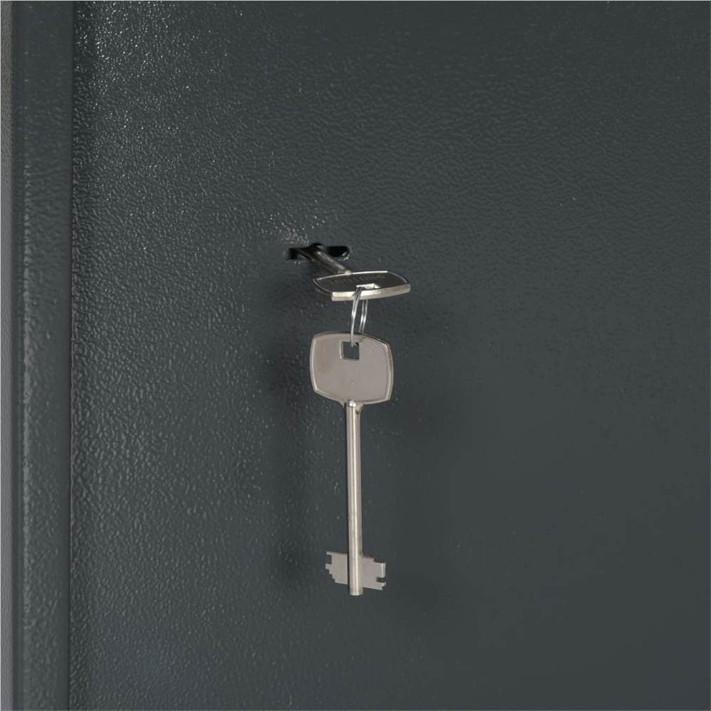 Mechanical Safe Dark Grey 35x31x50 cm Steel