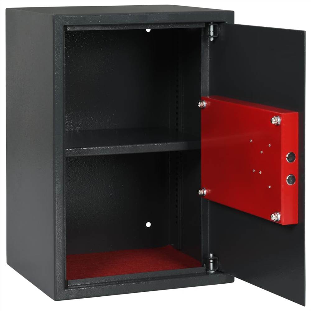 Mechanical Safe Dark Grey 35x31x50 cm Steel