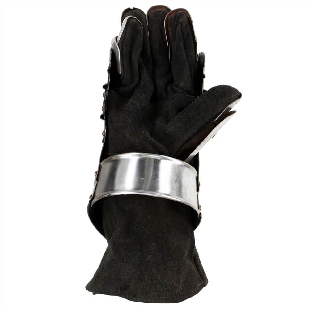 Medieval Knight Gauntlets Replica LARP Silver Steel