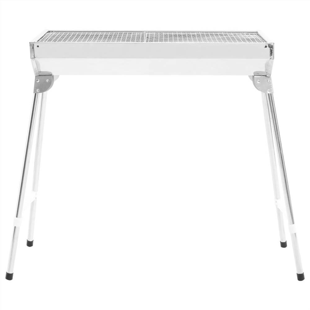 Portable Folding Camping BBQ Grill Stainless Steel