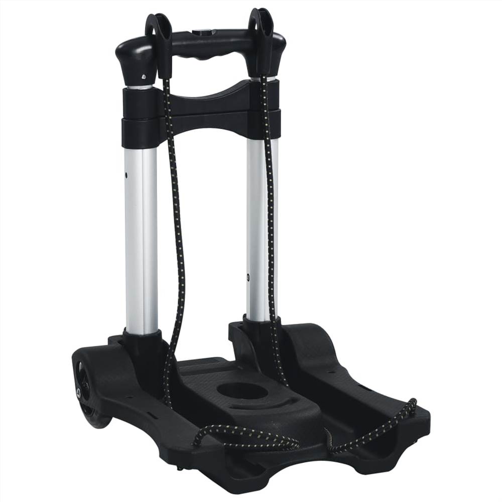 Foldable Transport Trolley 45 kg Aluminium Sliver