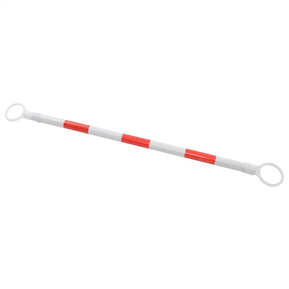 Retractable Traffic Cone Bars 2 pcs Plastic 130-215 cm