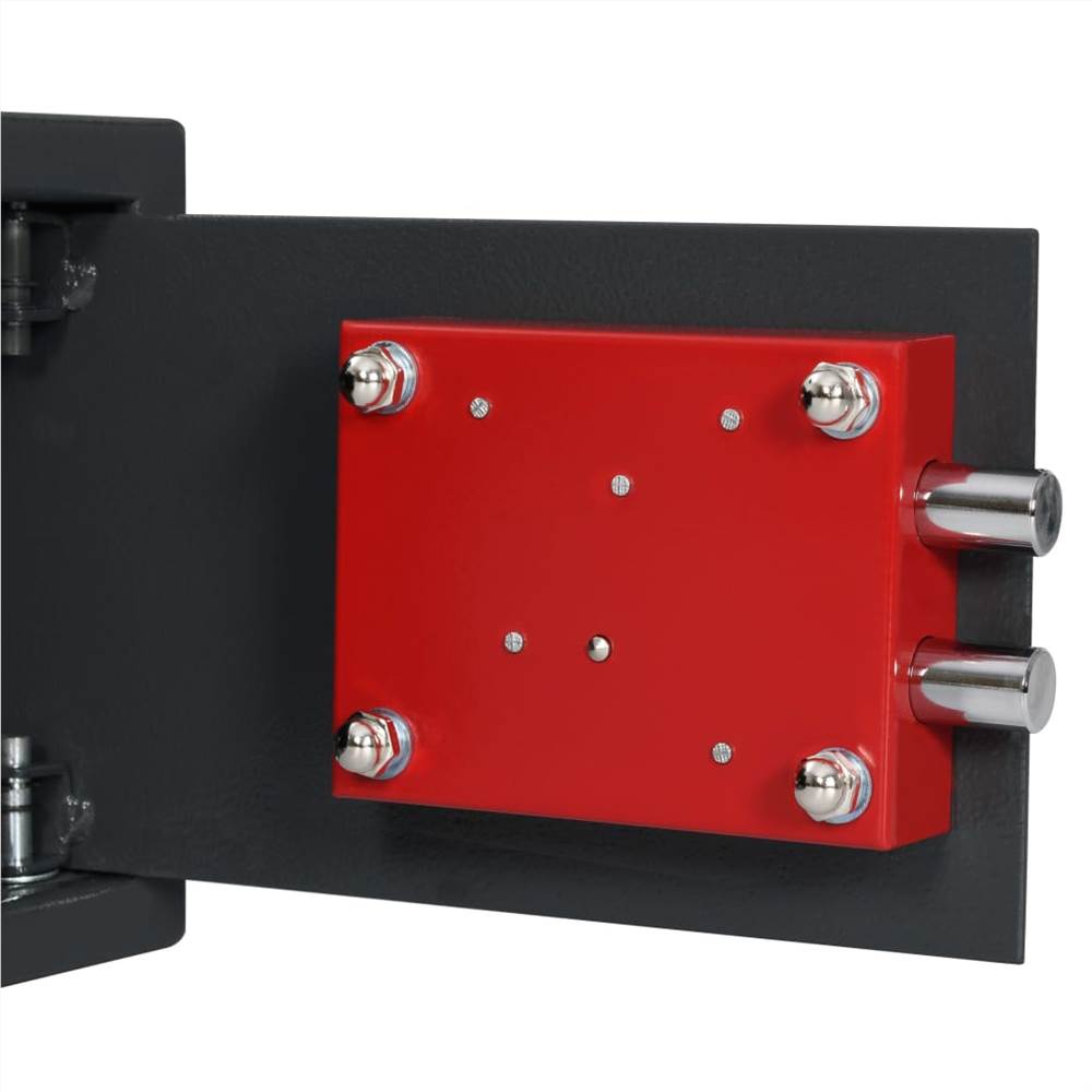 Mechanical Safe Dark Grey 31x20x20 cm Steel
