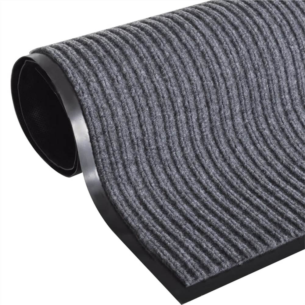 pvc-door-mats-4-pcs-grey-90x60-cm