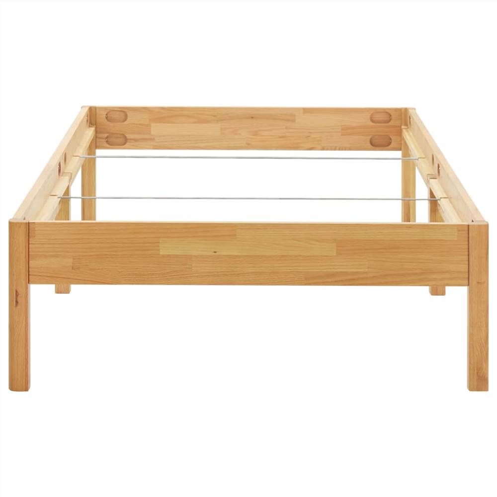 Bed Frame Solid Oak Wood 90x200 cm