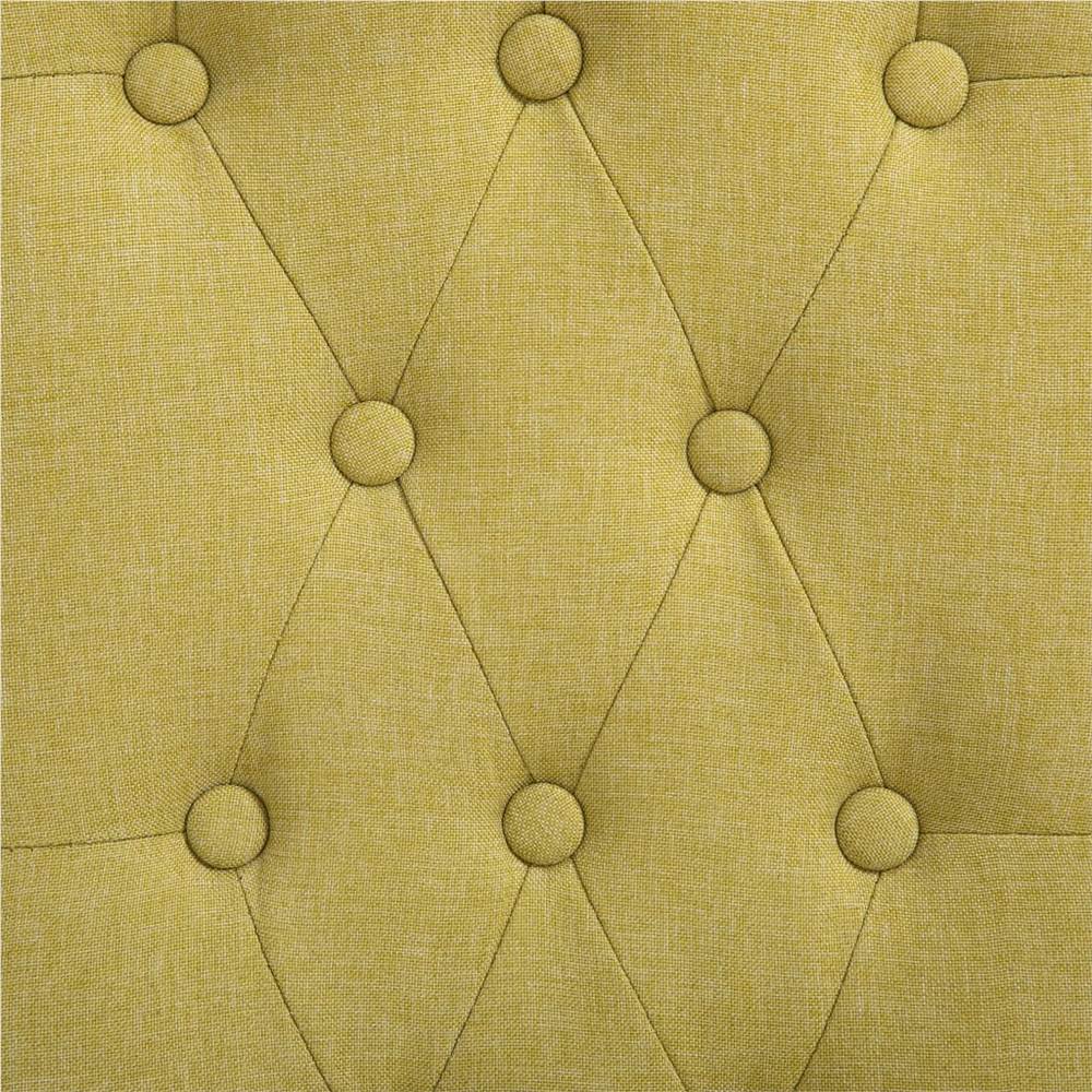 Dining Chairs 4 pcs Green Fabric