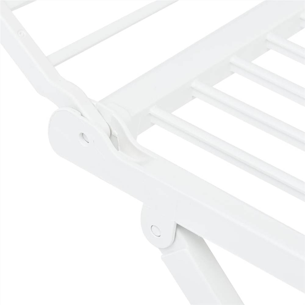 Folding Clothes Dry Rack White Plastic