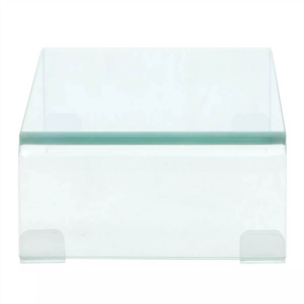 TV Stand/Monitor Riser Glass Clear 40x25x11 cm