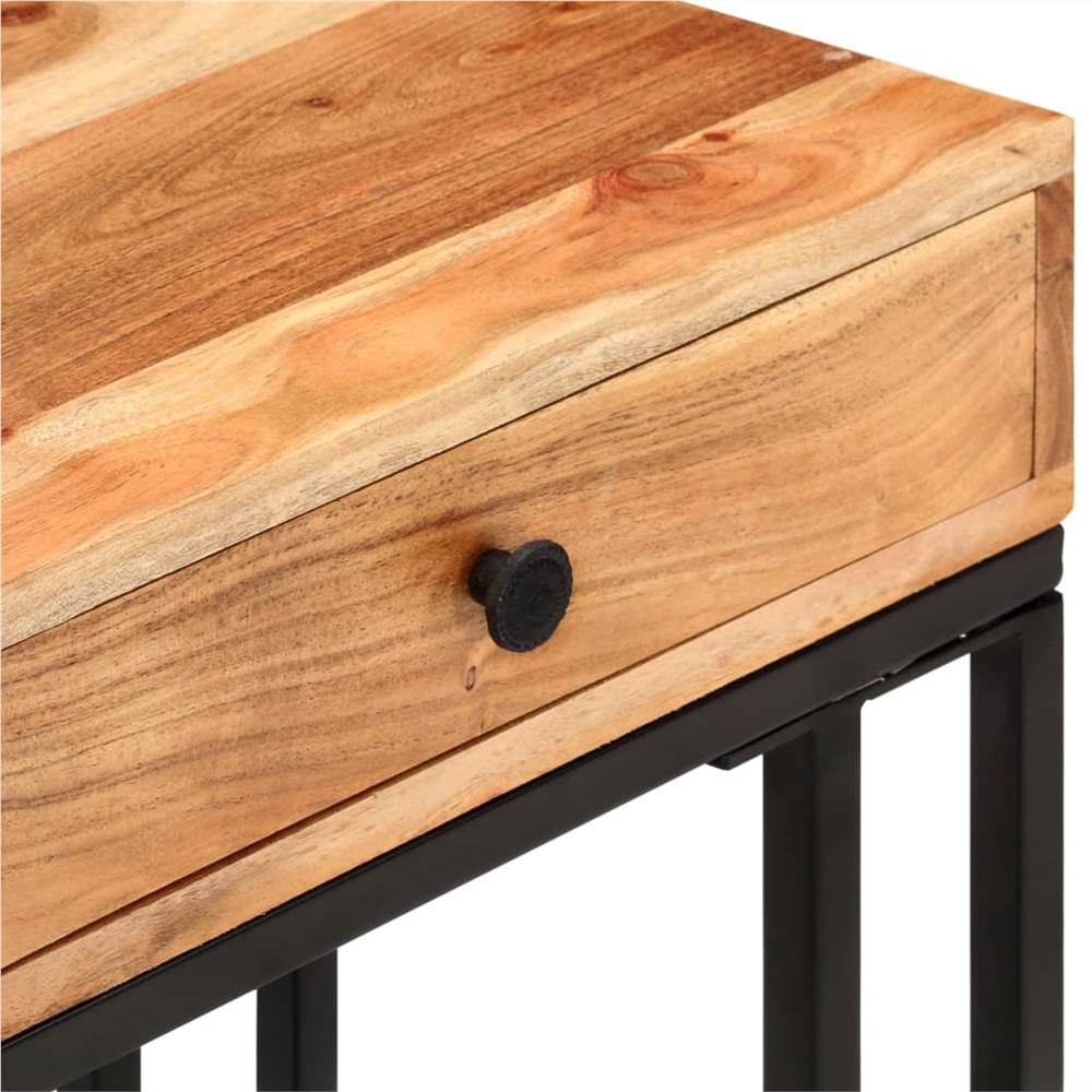 U-Shaped Side Table 45x30x61cm Solid Acacia Wood