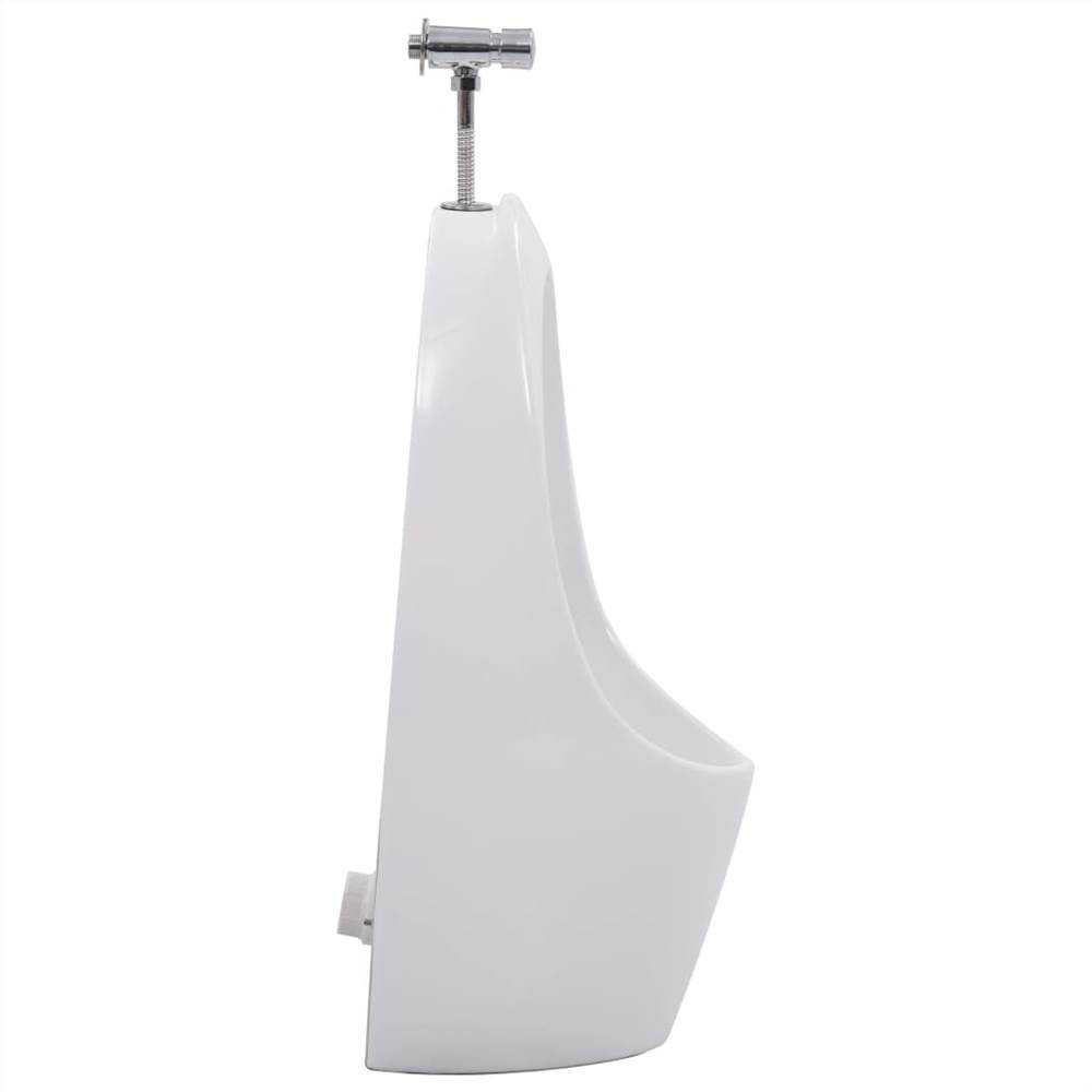 Wall Mounted Urinal with Flush System Ceramic