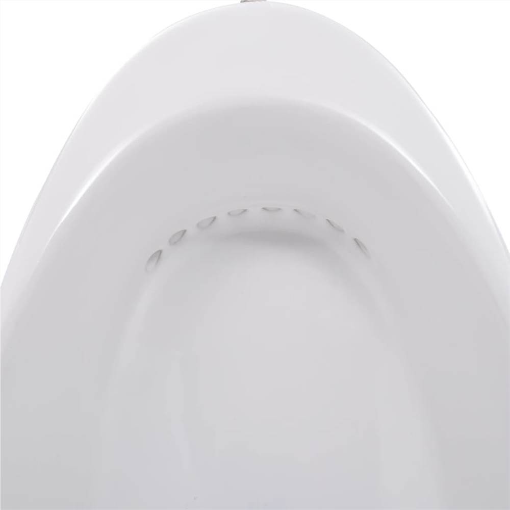 Wall Mounted Urinal with Flush System Ceramic