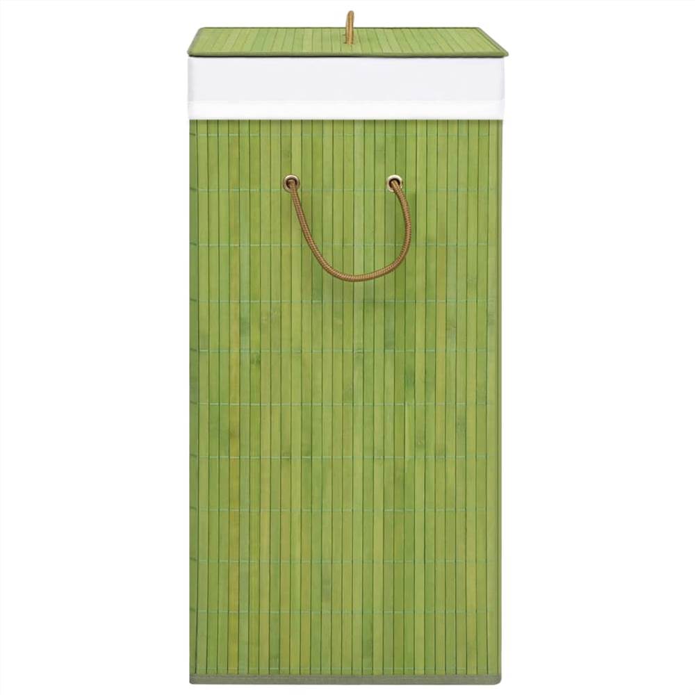 Bamboo Laundry Basket Green 72 L