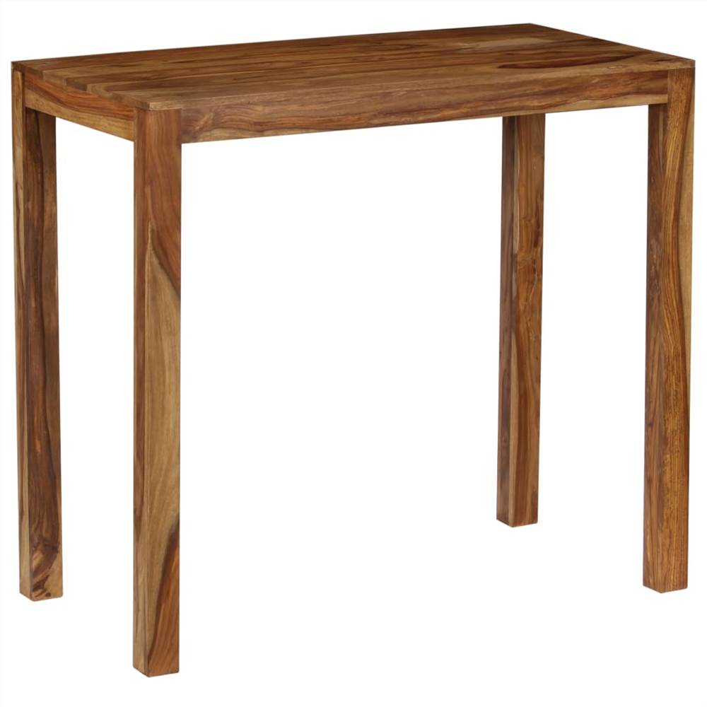 Bar Table Solid Sheesham Wood 118x60x107 cm