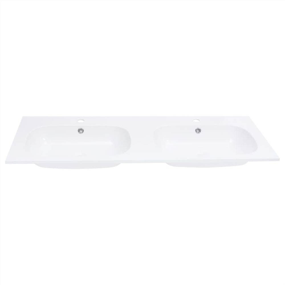 Built-in Double Wash Basin 1205x460x145 mm SMC White