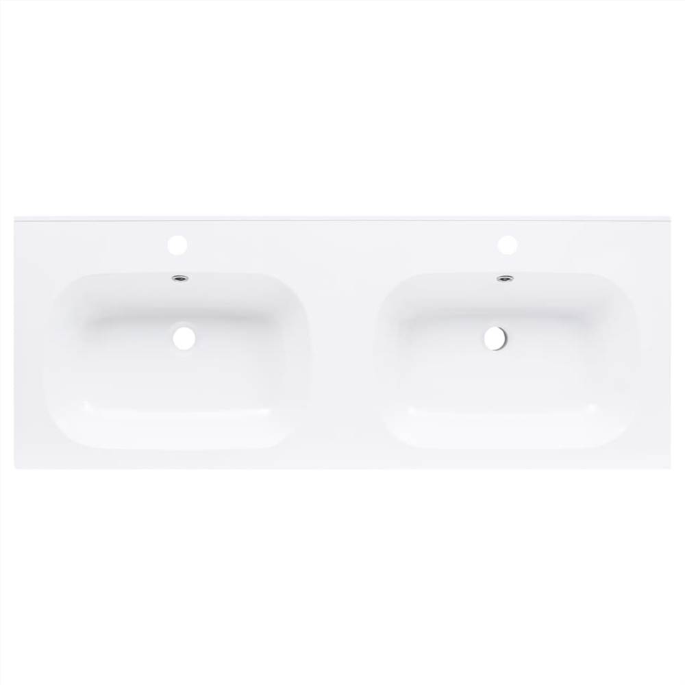 Built-in Double Wash Basin 1205x460x145 mm SMC White