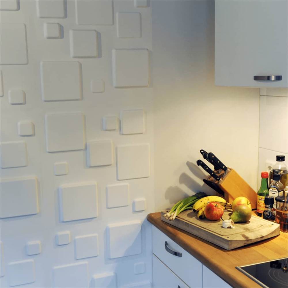 WallArt 3D Wall Panels Squares 12 pcs GA-WA09